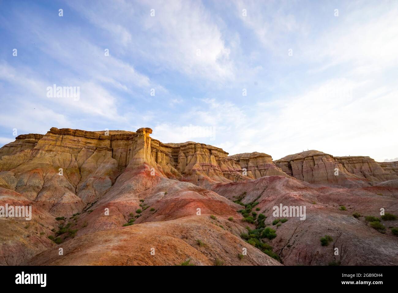 Nice rainbow mountain view in Mongolia Stock Photo - Alamy