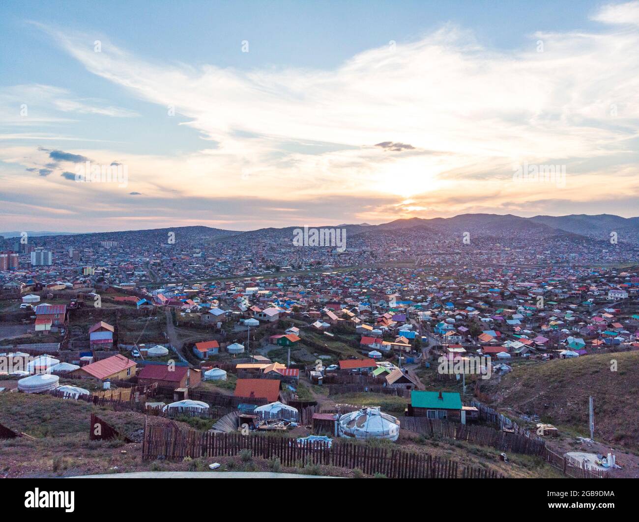 Nice capital Ulan Bator in Mongolia Stock Photo - Alamy