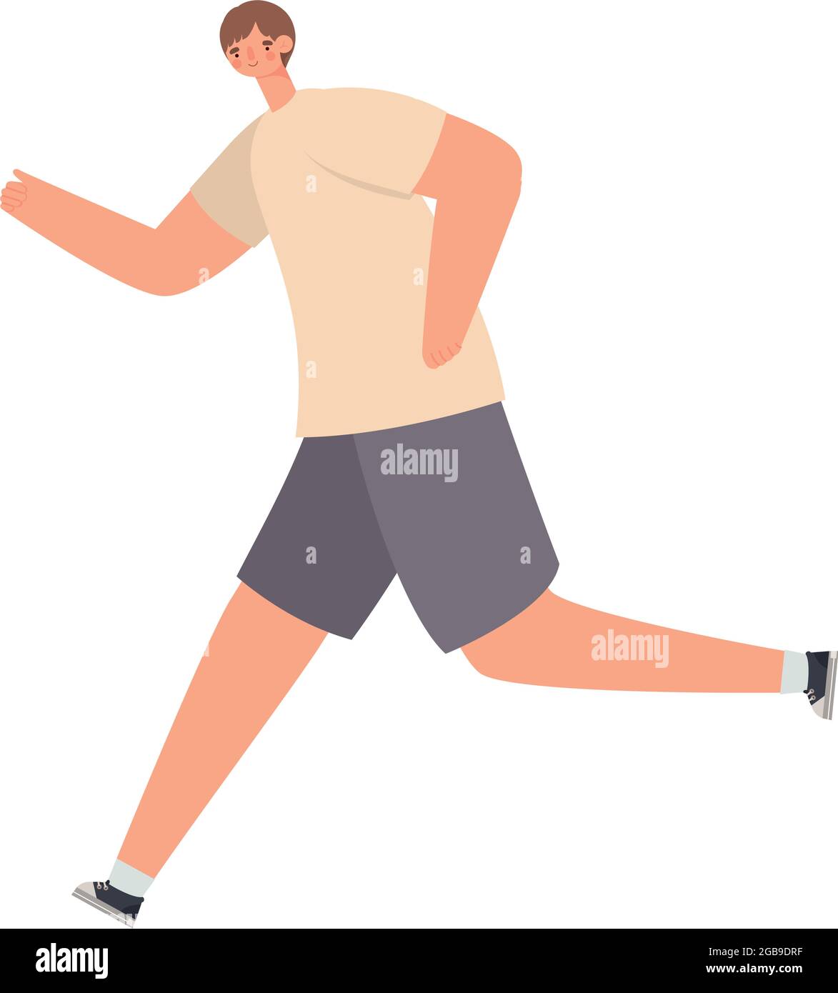 running man illustration Stock Vector Image & Art - Alamy