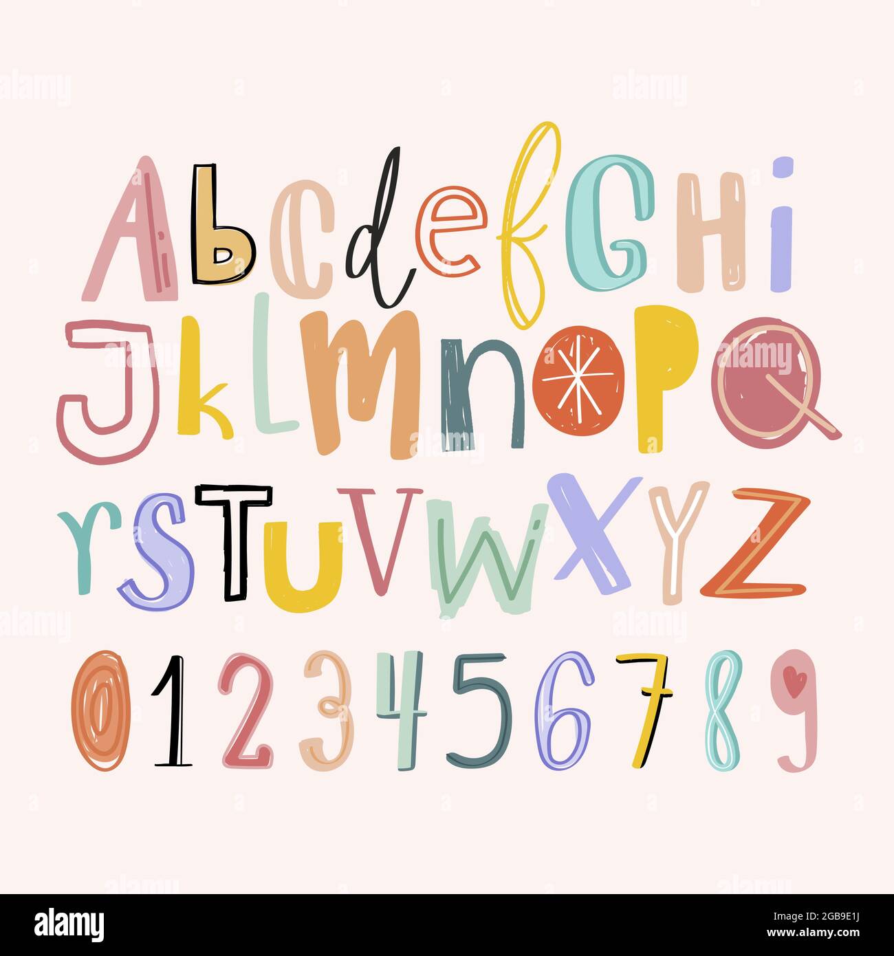 Alphabets Elements Design Stock Vector Images - Alamy