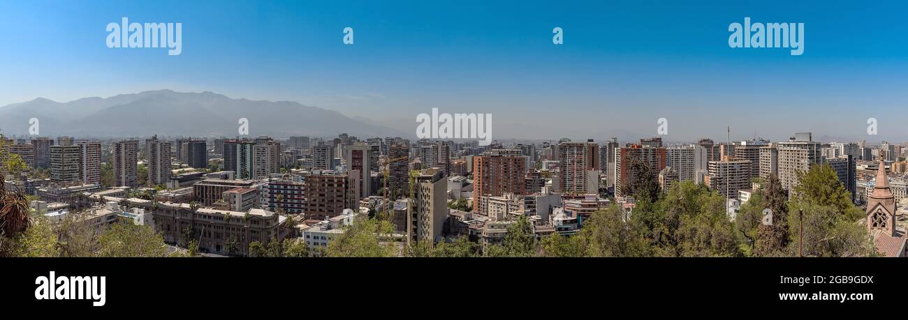 Santiago de chile view andes hi-res stock photography and images - Alamy