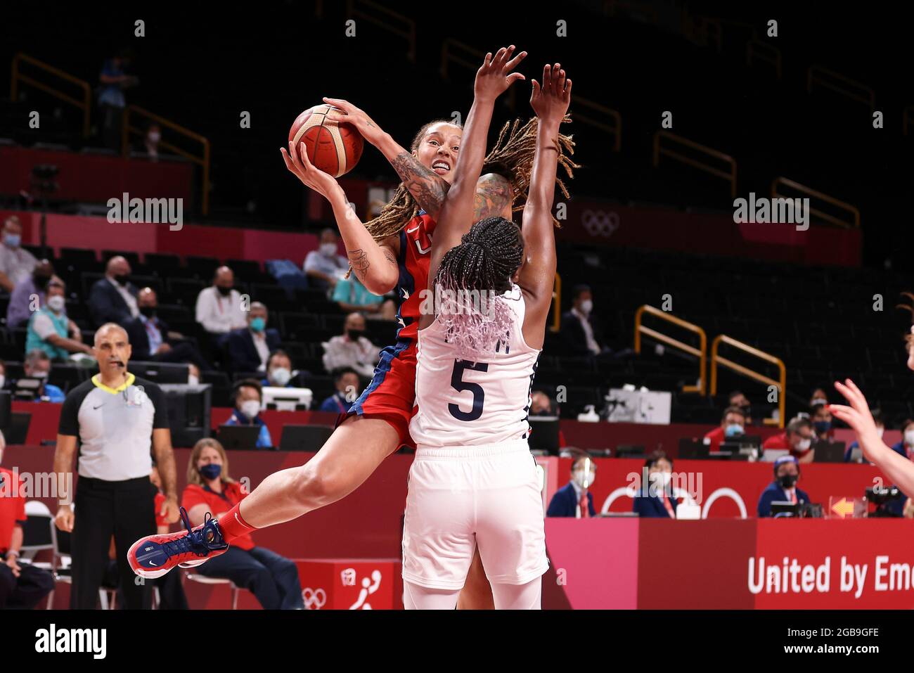 Brittney GRINER (15) of USA during the Olympic Games Tokyo 2020 ...