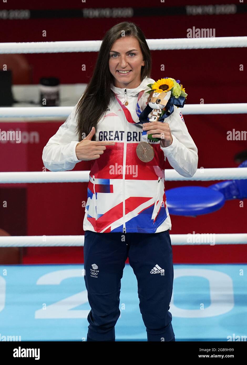 Karriss Artingstall of Great Britain with an Olympic Bronze medal in ...