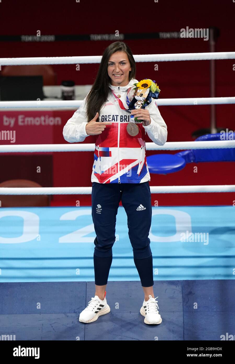 Karriss Artingstall of Great Britain with an Olympic Bronze medal in ...