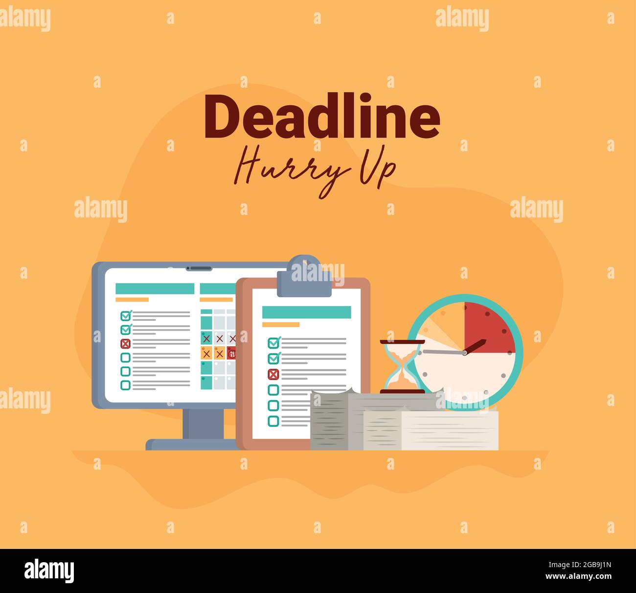 pretty deadline poster Stock Vector Image & Art - Alamy