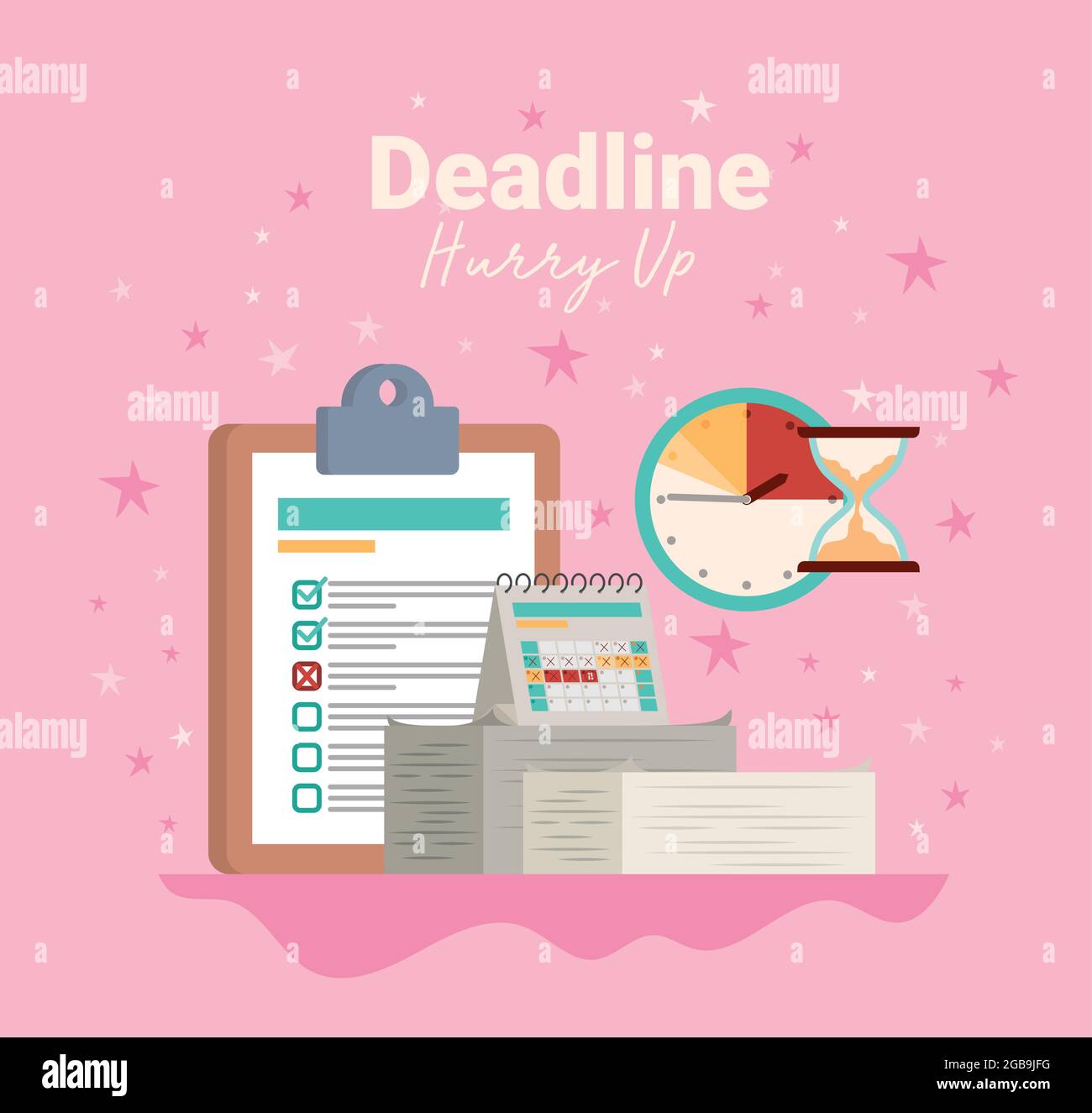 nice deadline illustration Stock Vector Image & Art - Alamy