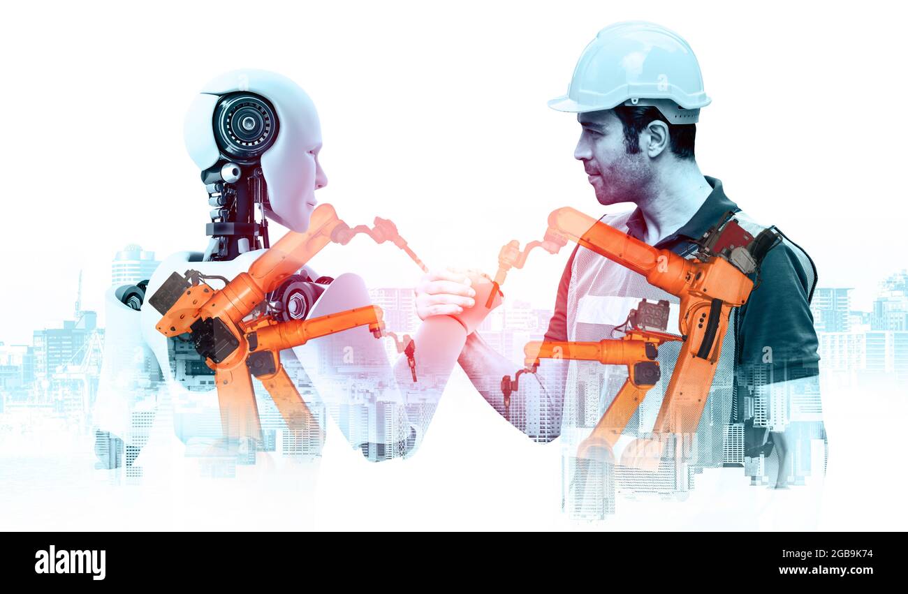 Digital transformation in manufacturing Cut Out Stock Images & Pictures ...