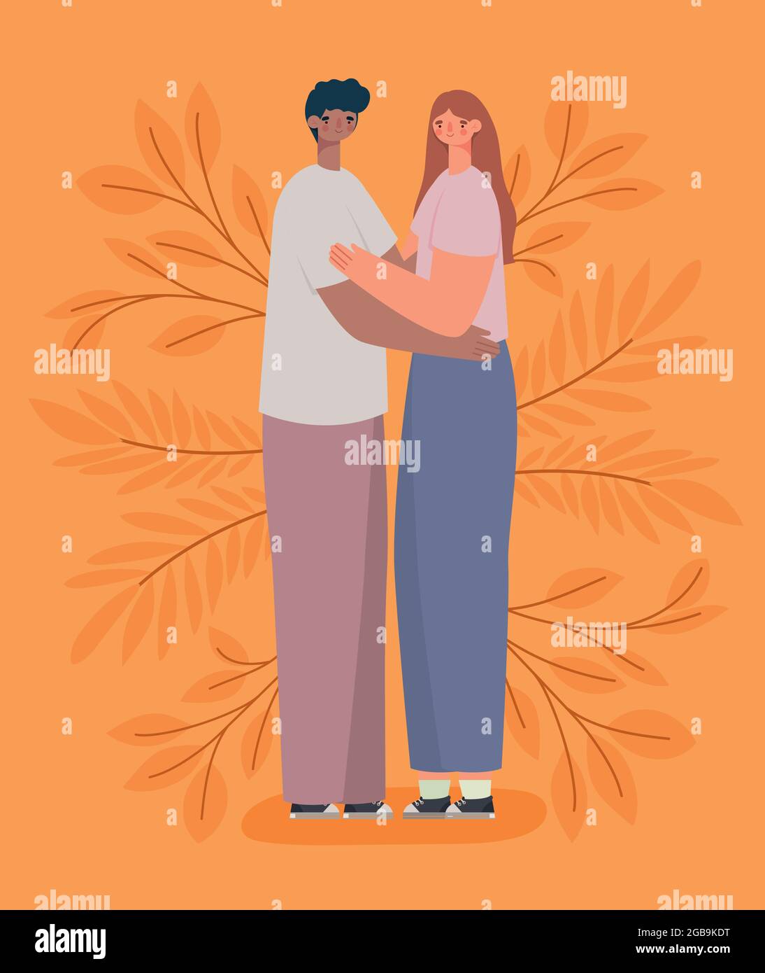 cute couple design Stock Vector Image & Art - Alamy