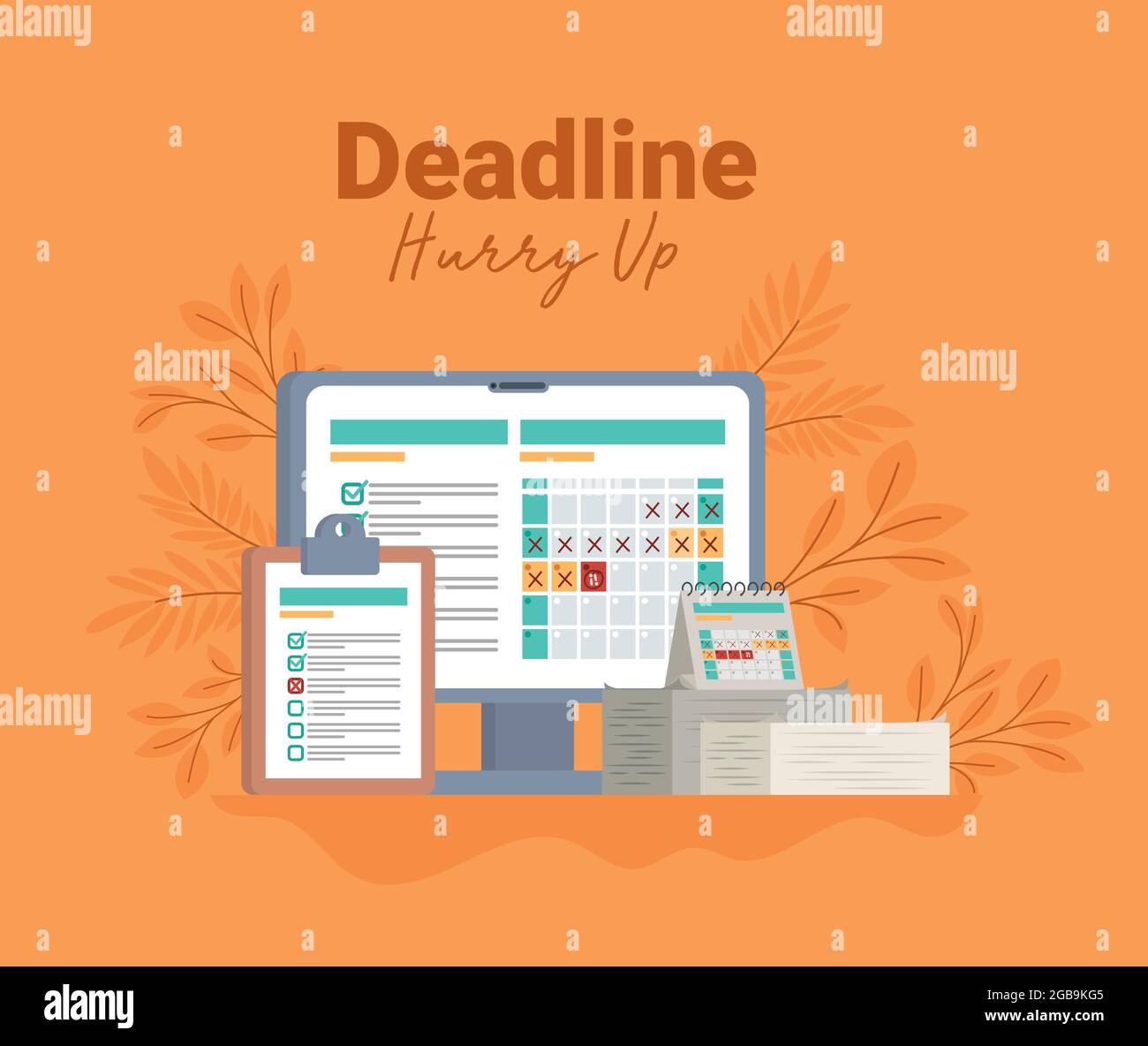 pretty deadline design Stock Vector Image & Art - Alamy