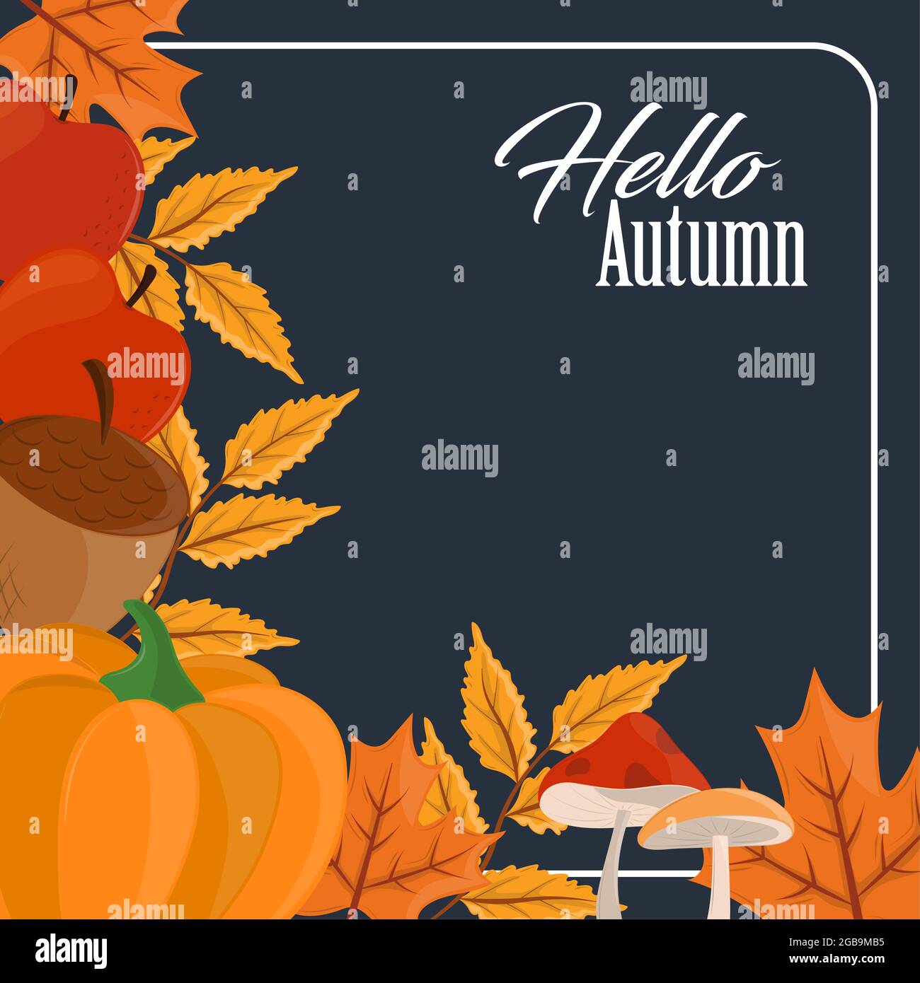 Hello november message on Stock Vector Images - Alamy