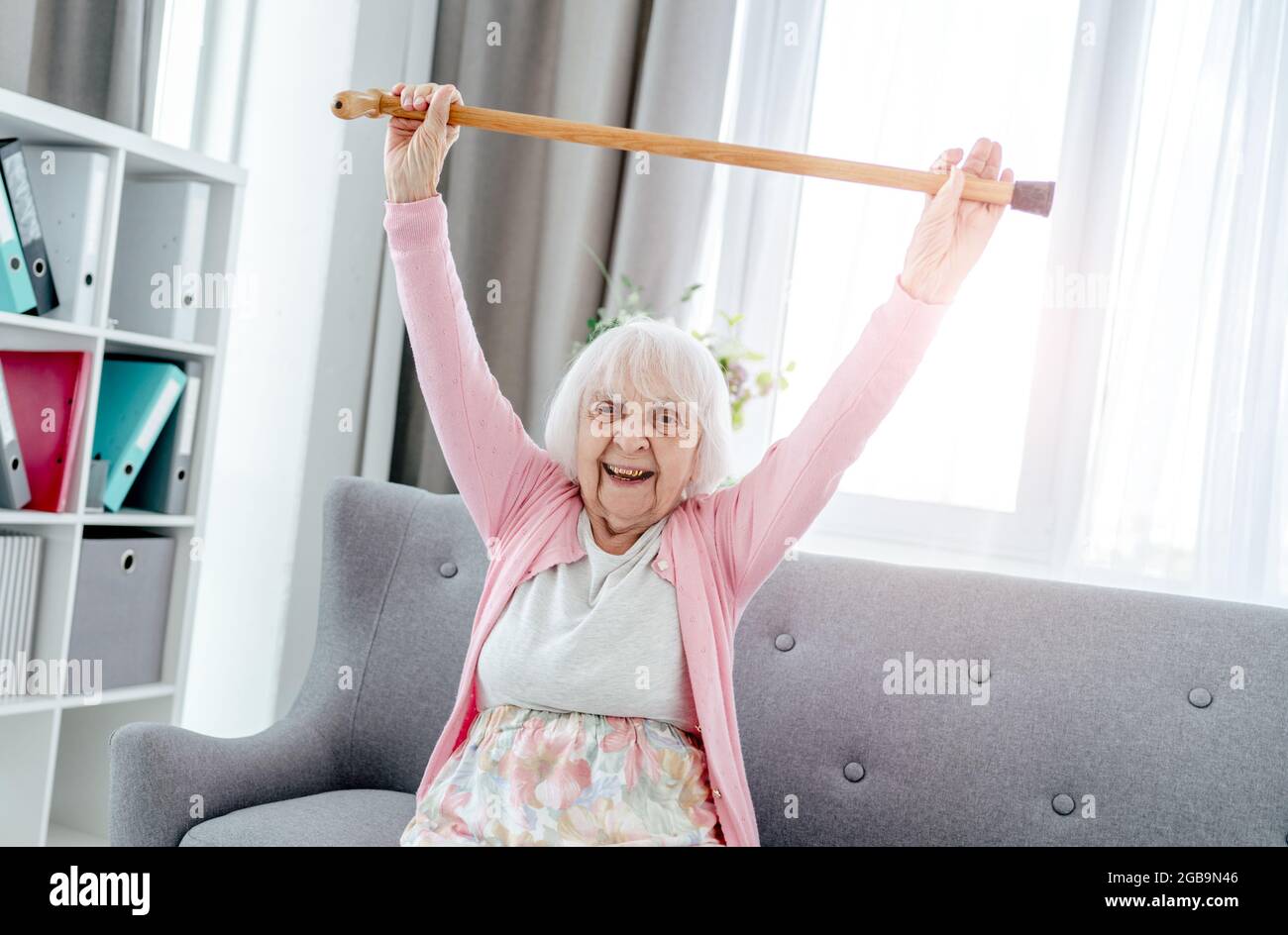 Senior stick hi-res stock photography and images - Alamy