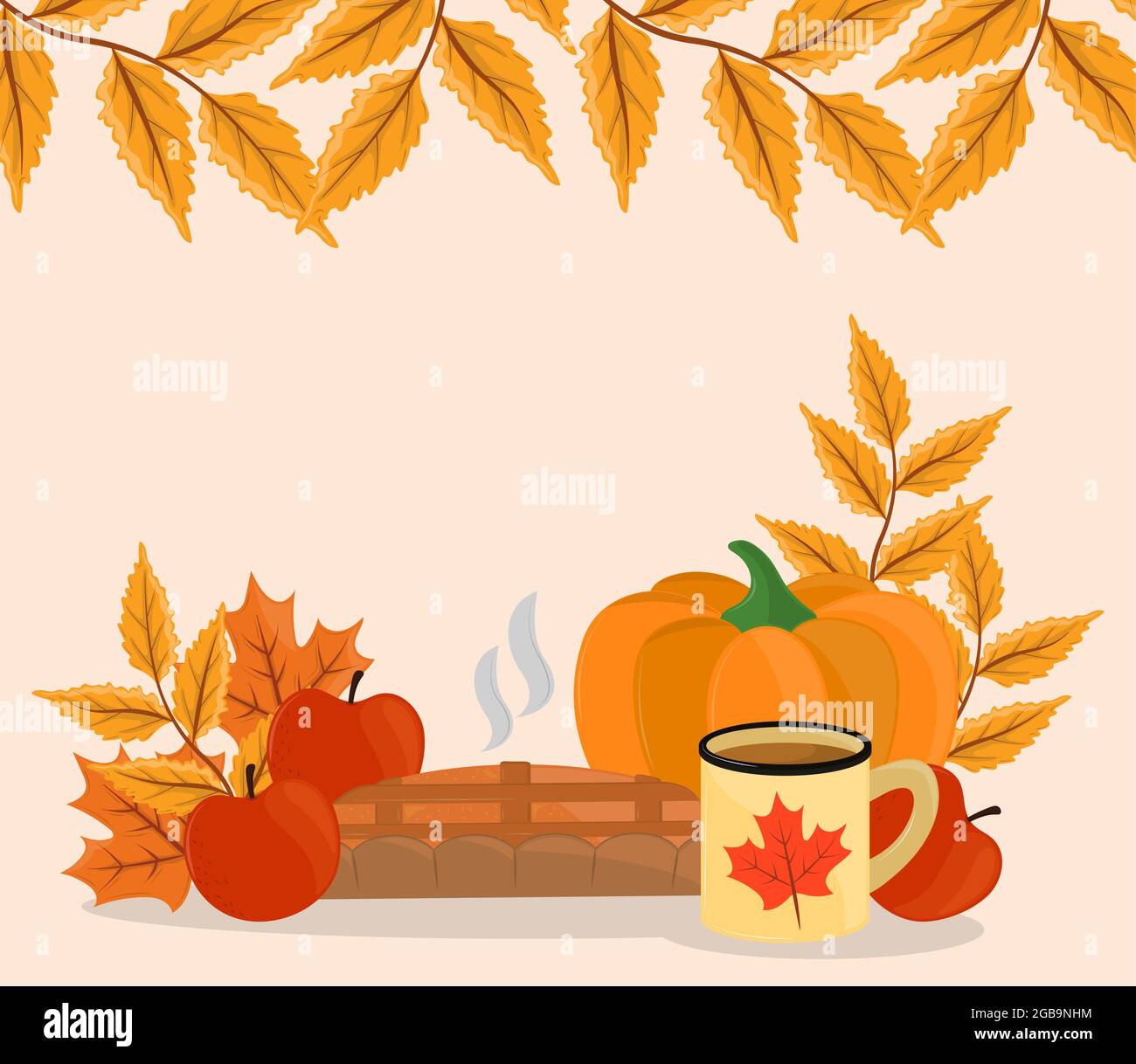 autumn food and foliage Stock Vector Image & Art - Alamy