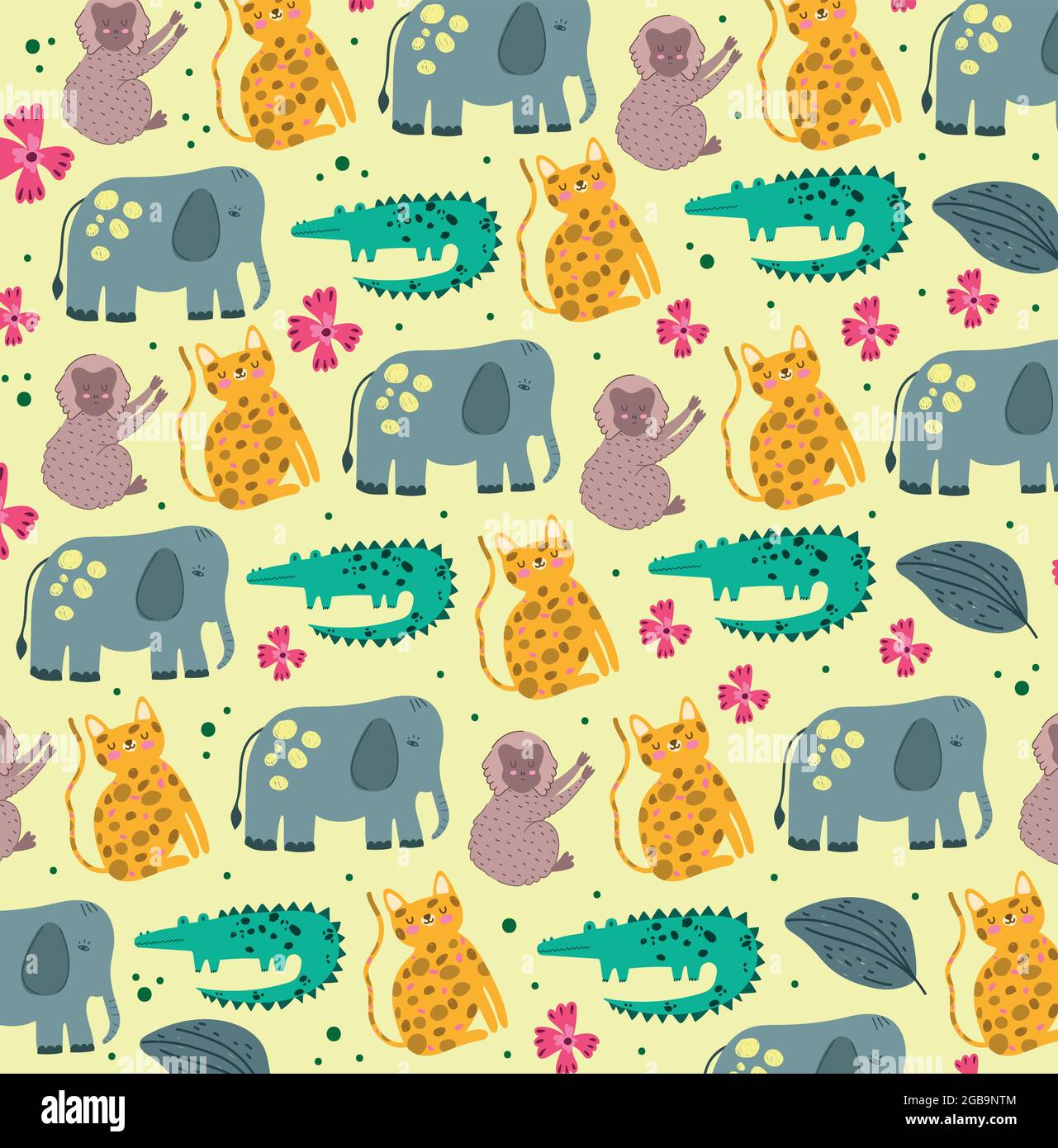 exotic animals cartoon Stock Vector Image & Art - Alamy