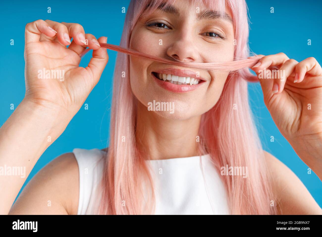 Strand of hair hi-res stock photography and images - Alamy