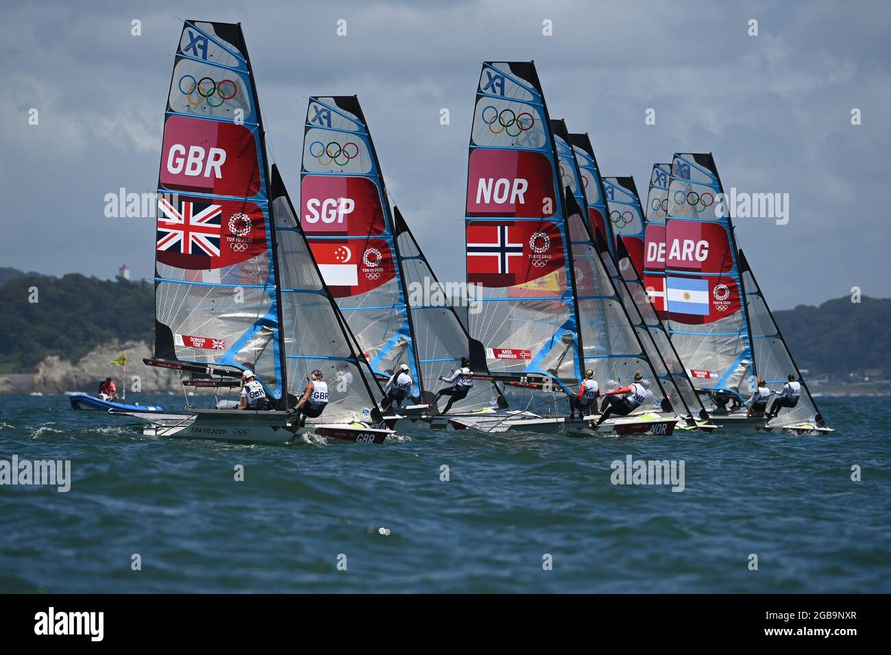 Kanagawa, Japan. 3rd Aug, 2021. Athletes compete during the women's ...