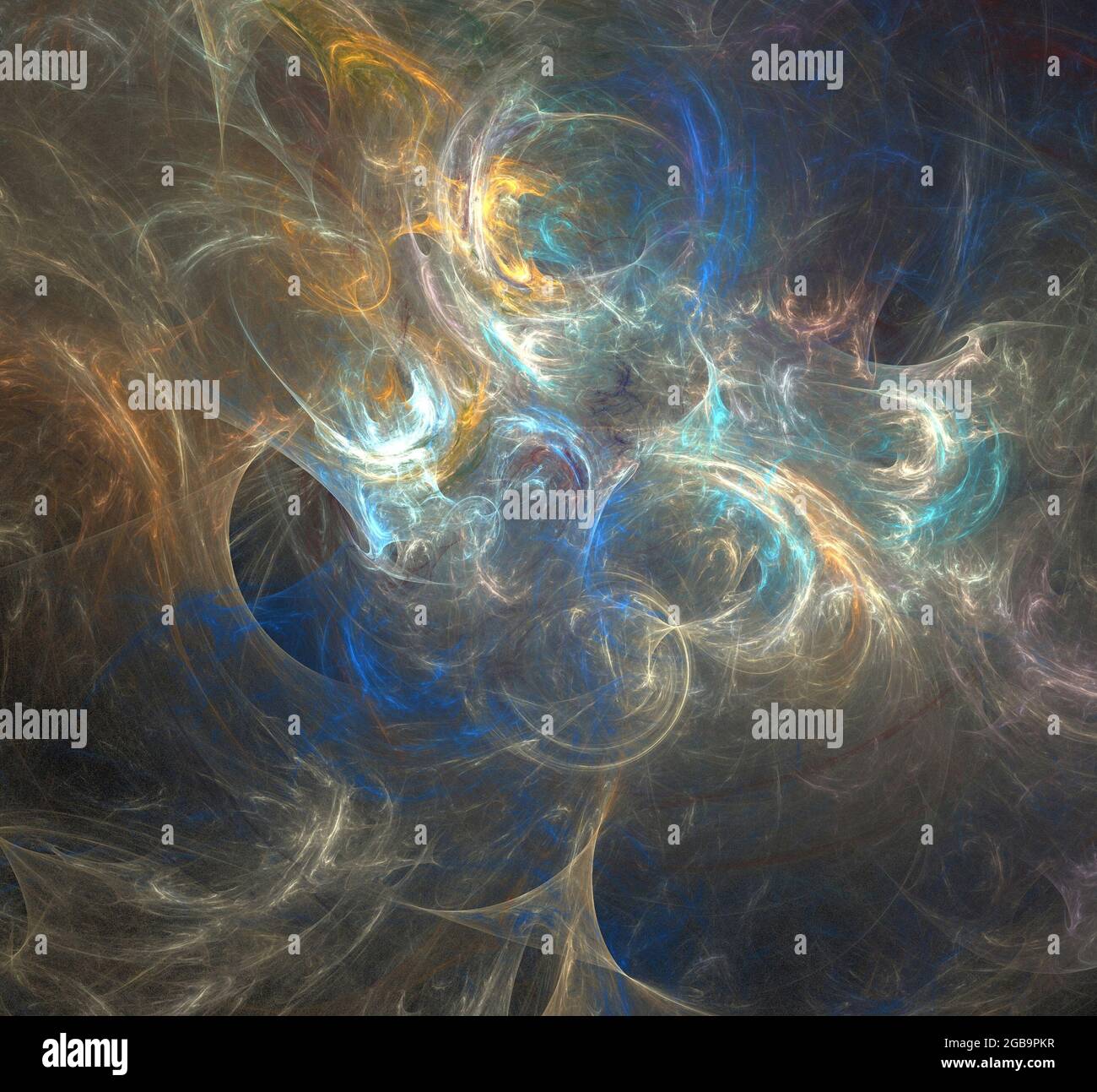 image of one Illustration of digital fractal Stock Photo - Alamy