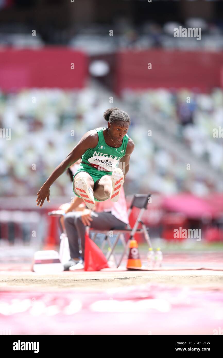 Tokyo, Japan. 3rd Aug, 2021. BRUME Ese (NIG) Athletics : Women's Long ...