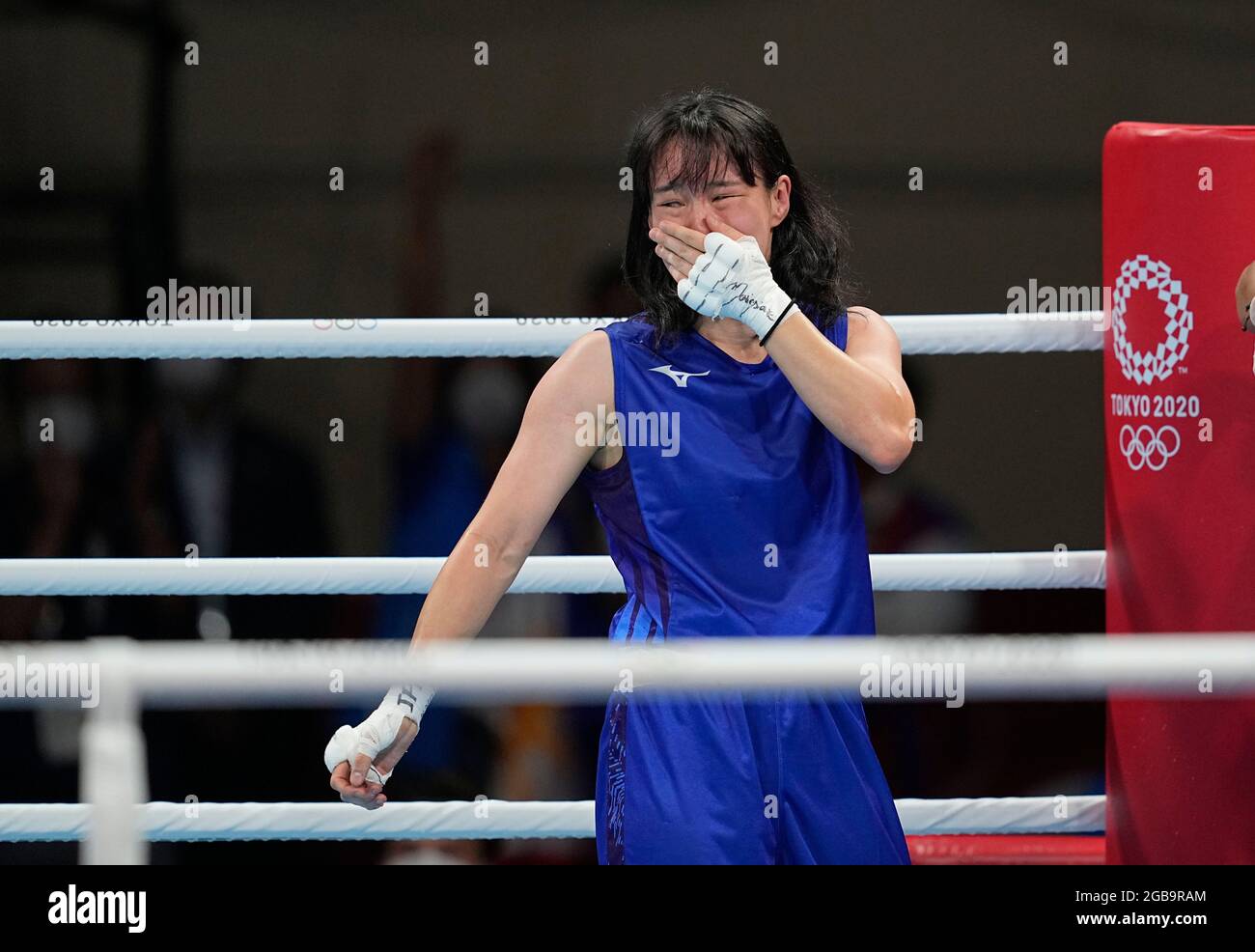 August 3, 2021: Sena Irie from Japan after winning gold at boxing at ...