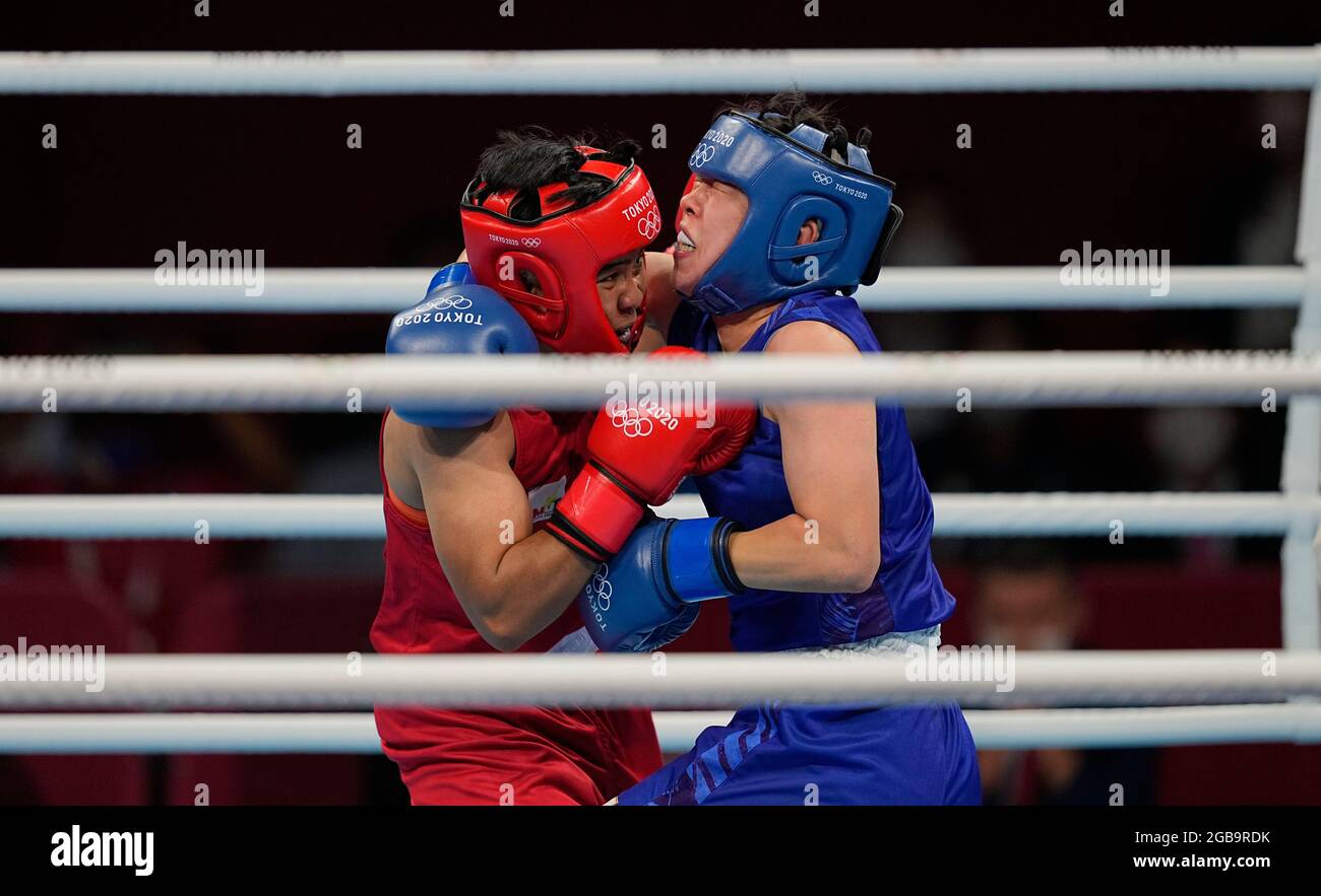 August 3, 2021: Sena Irie from Japan after winning gold at boxing at ...