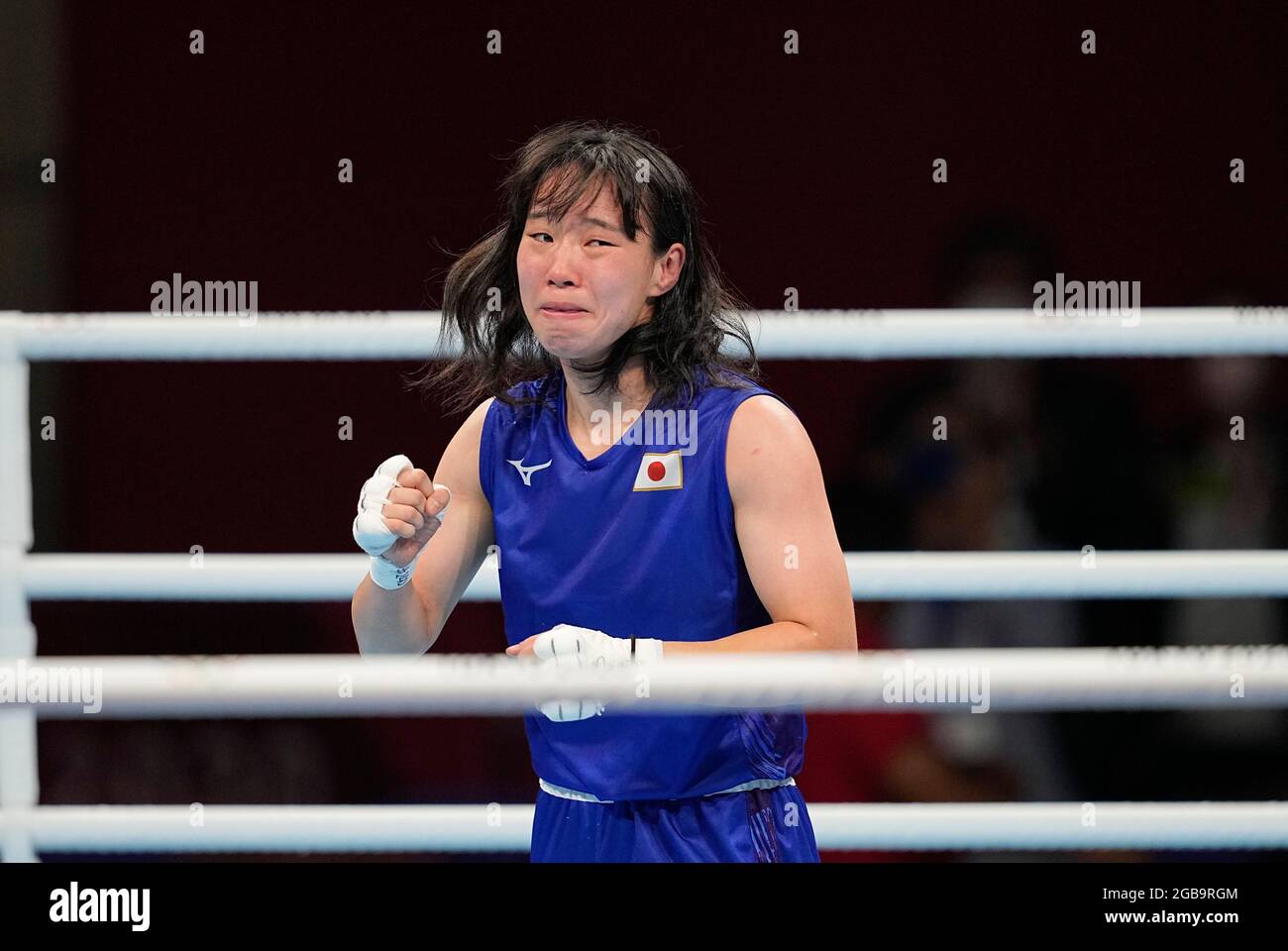 August 3, 2021: Sena Irie from Japan after winning gold at boxing at ...