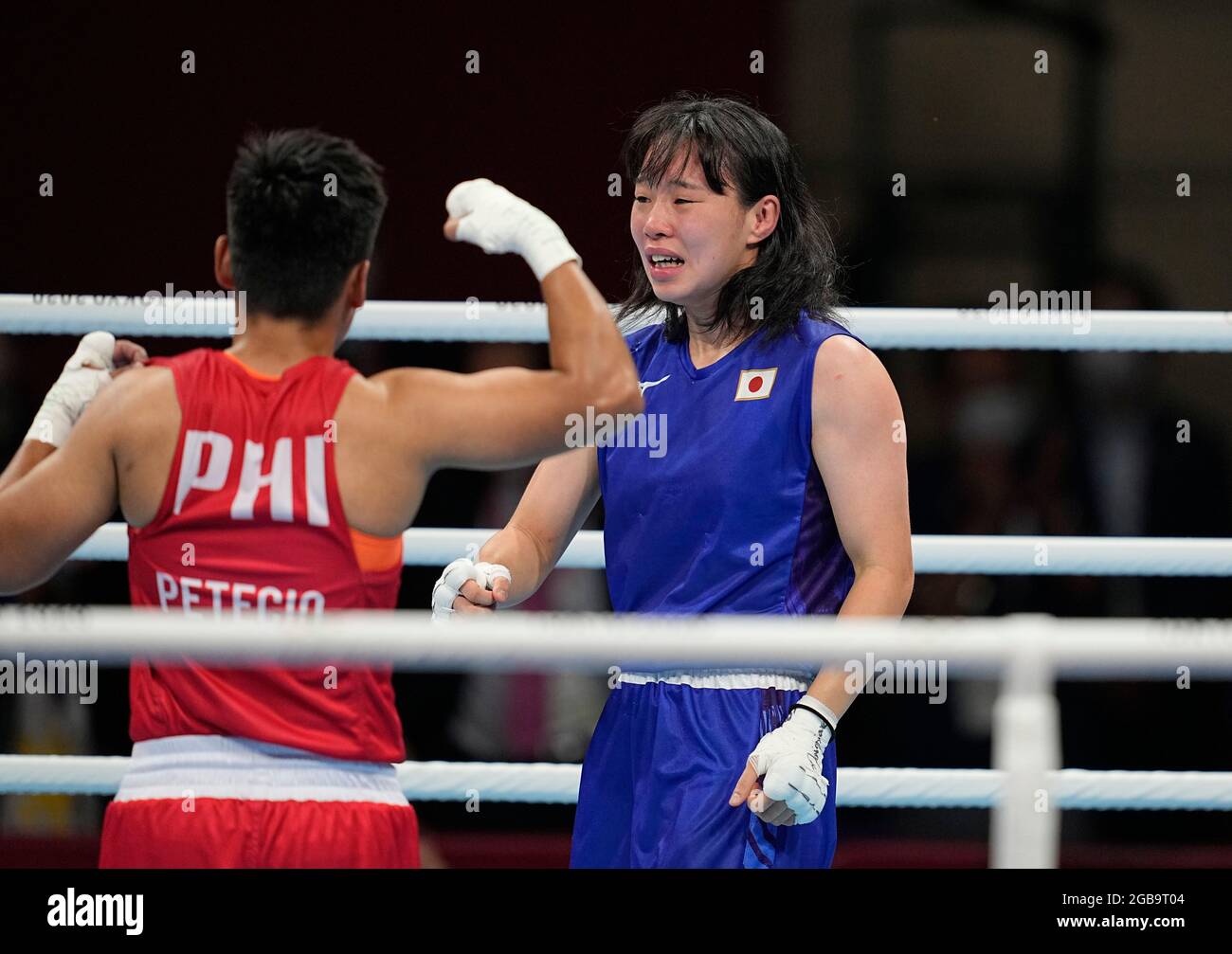 August 3, 2021: Sena Irie from Japan after winning gold at boxing at ...