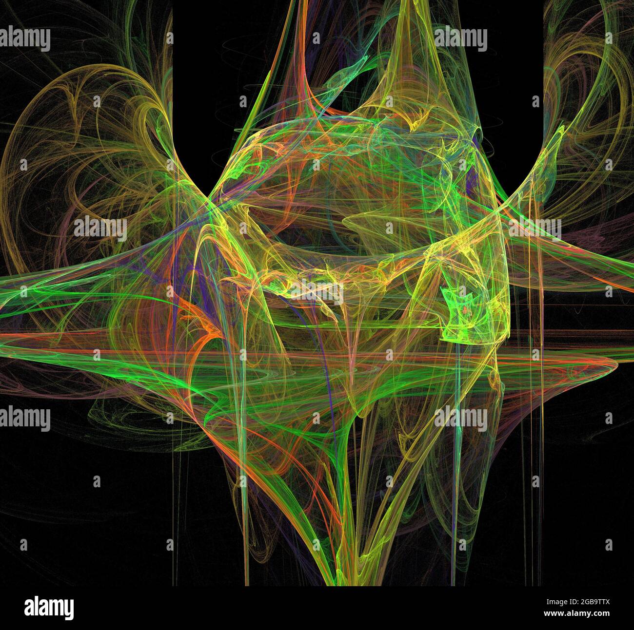 image of one Illustration of digital fractal Stock Photo - Alamy