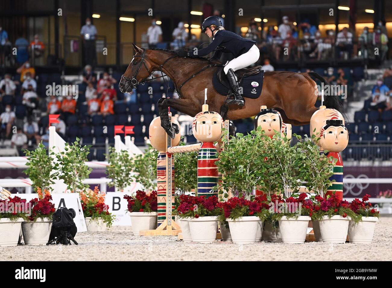Tokyo, Japan. 02nd Aug, 2021. Eventing showjumping. Equestrian Park. 1 ...