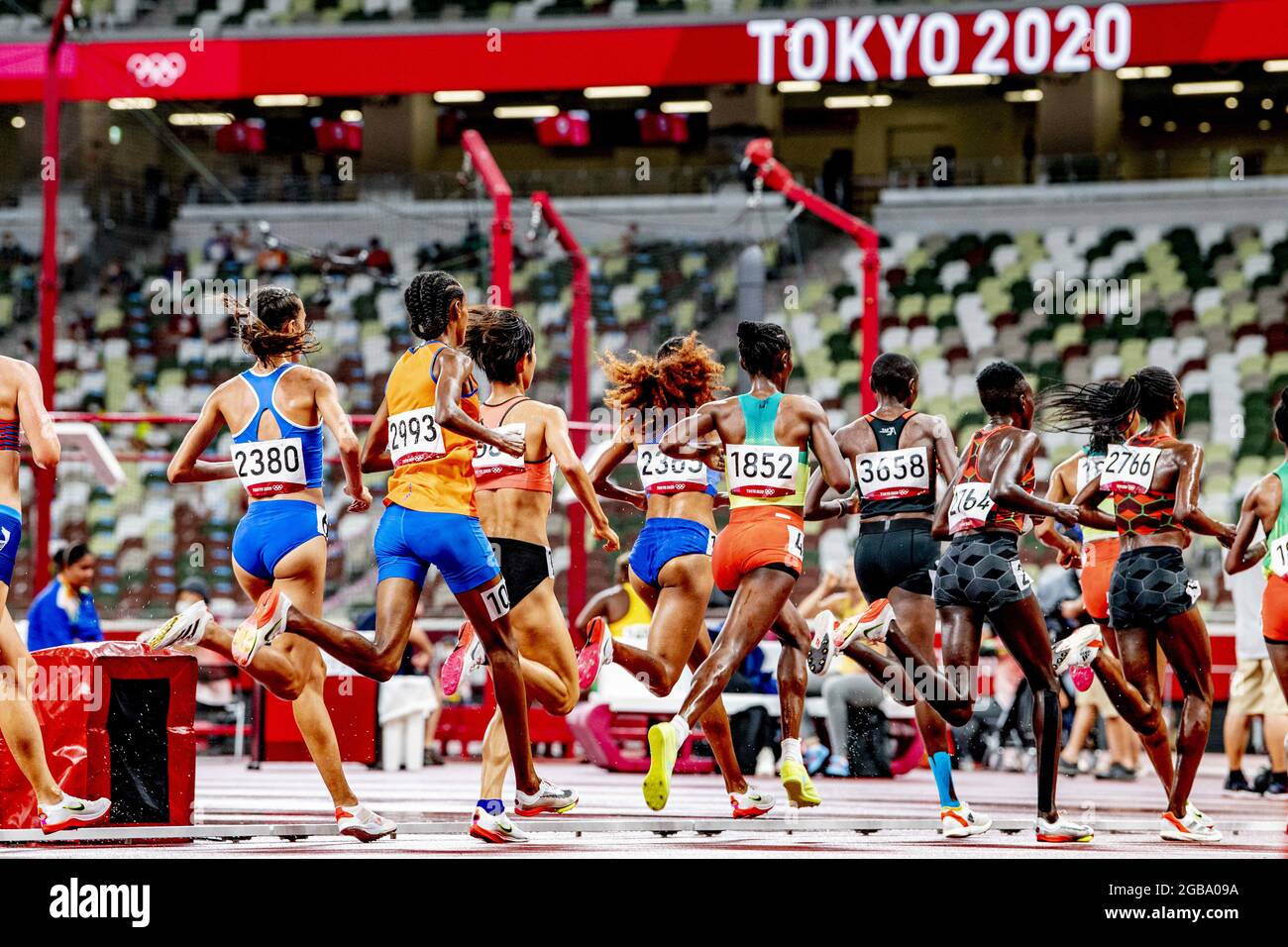 Netherlands’ Sifan Hassan competes in the women's 5000m final during ...