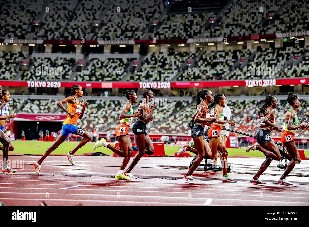 Netherlands’ Sifan Hassan competes in the women's 5000m final during ...