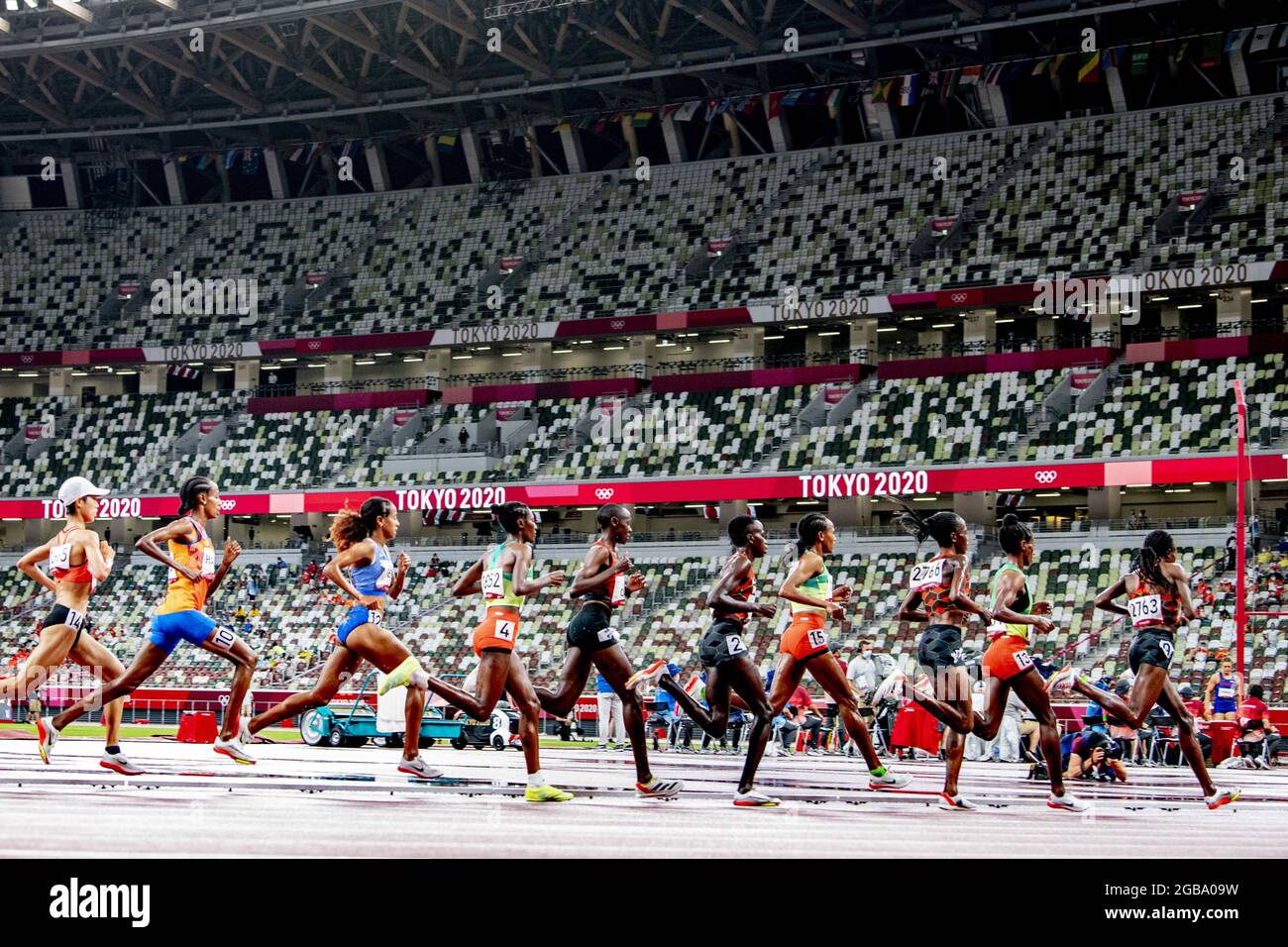 Netherlands’ Sifan Hassan competes in the women's 5000m final during ...