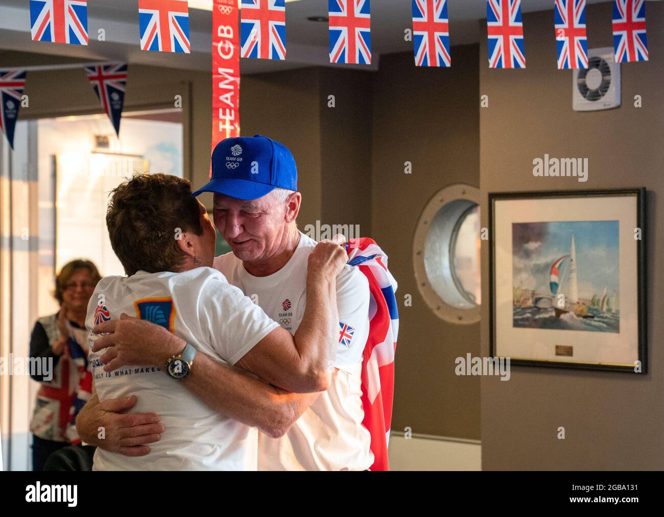 Vivian and Leslie Bithell celebrates as their son Stuart Bithell and ...