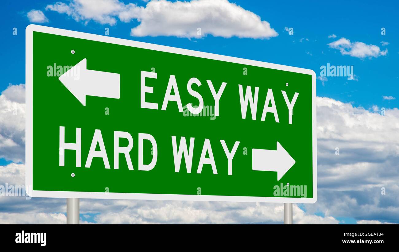 Road sign showing a crossroads or decision point Stock Photo - Alamy