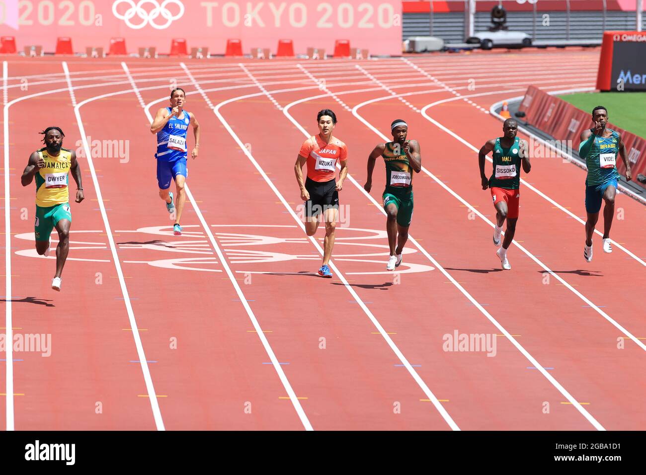 Tokyo, Japan. 3rd Aug, 2021. General view of the runners in the home ...