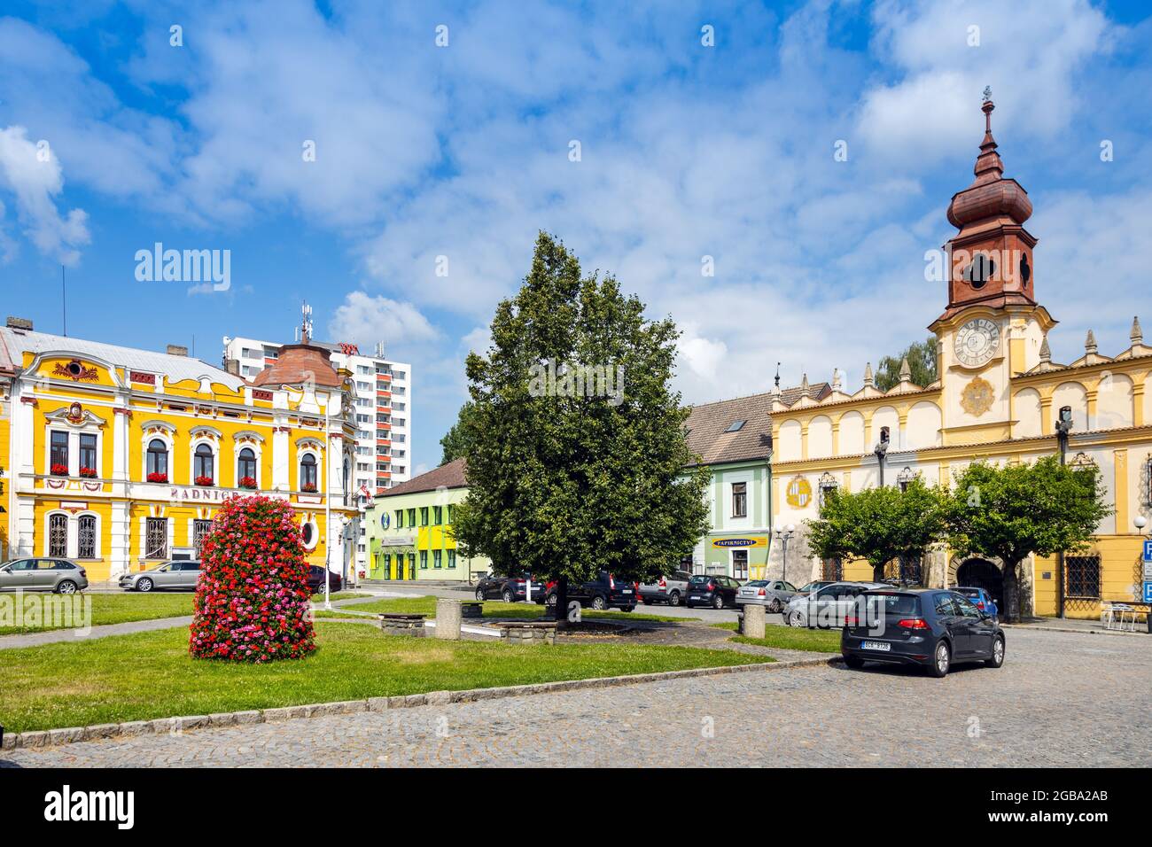Radnice, Veselí nad Lužnicí, Jižní Čechy, Česká republika / Square of T ...
