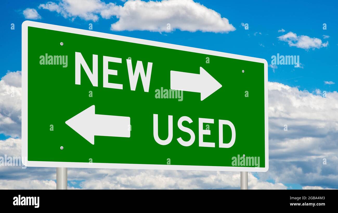 Road sign showing a crossroads or decision point Stock Photo - Alamy