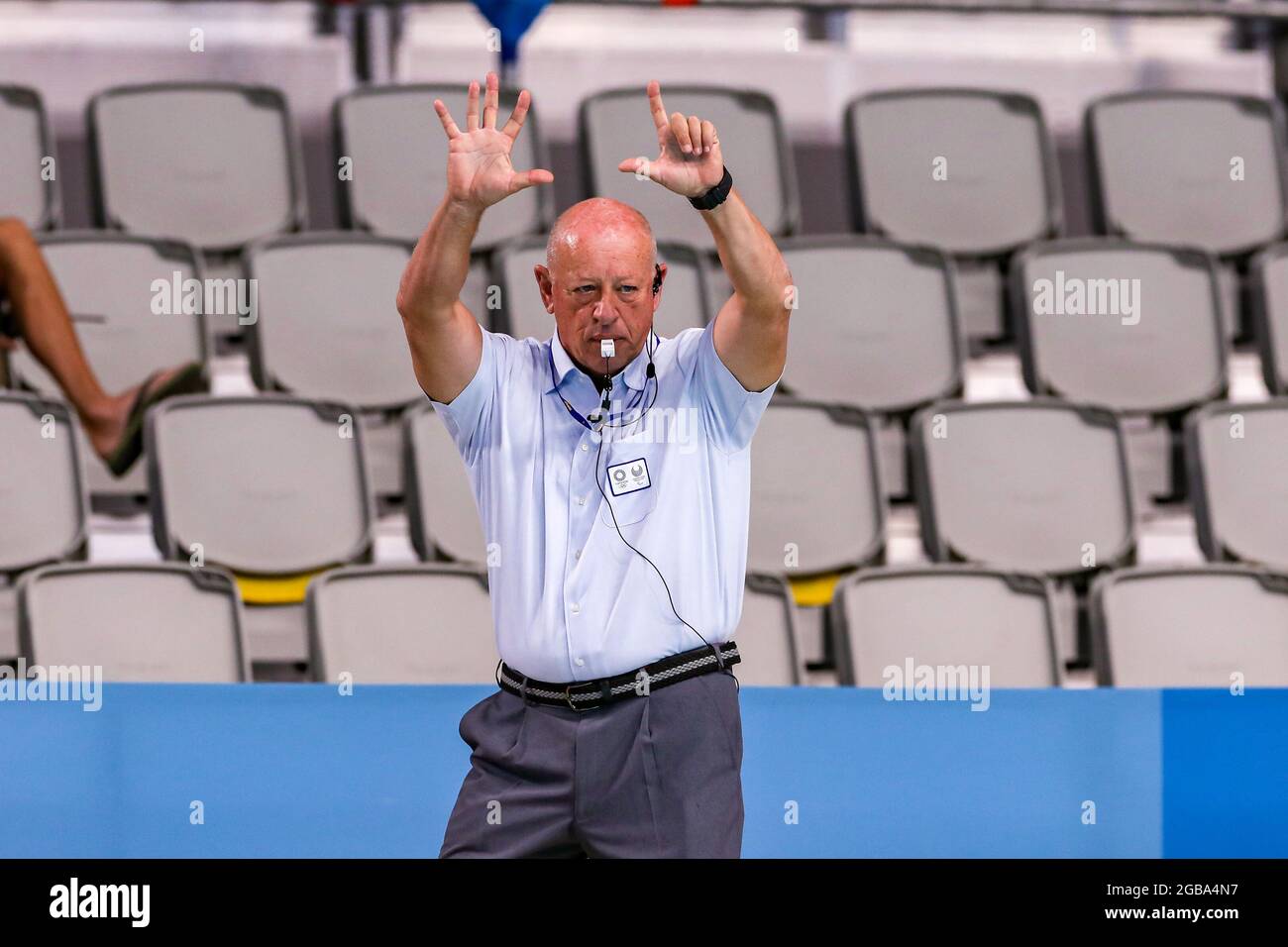 TOKYO, JAPAN - AUGUST 3: referee Michael Goldenberg (USA) during the ...