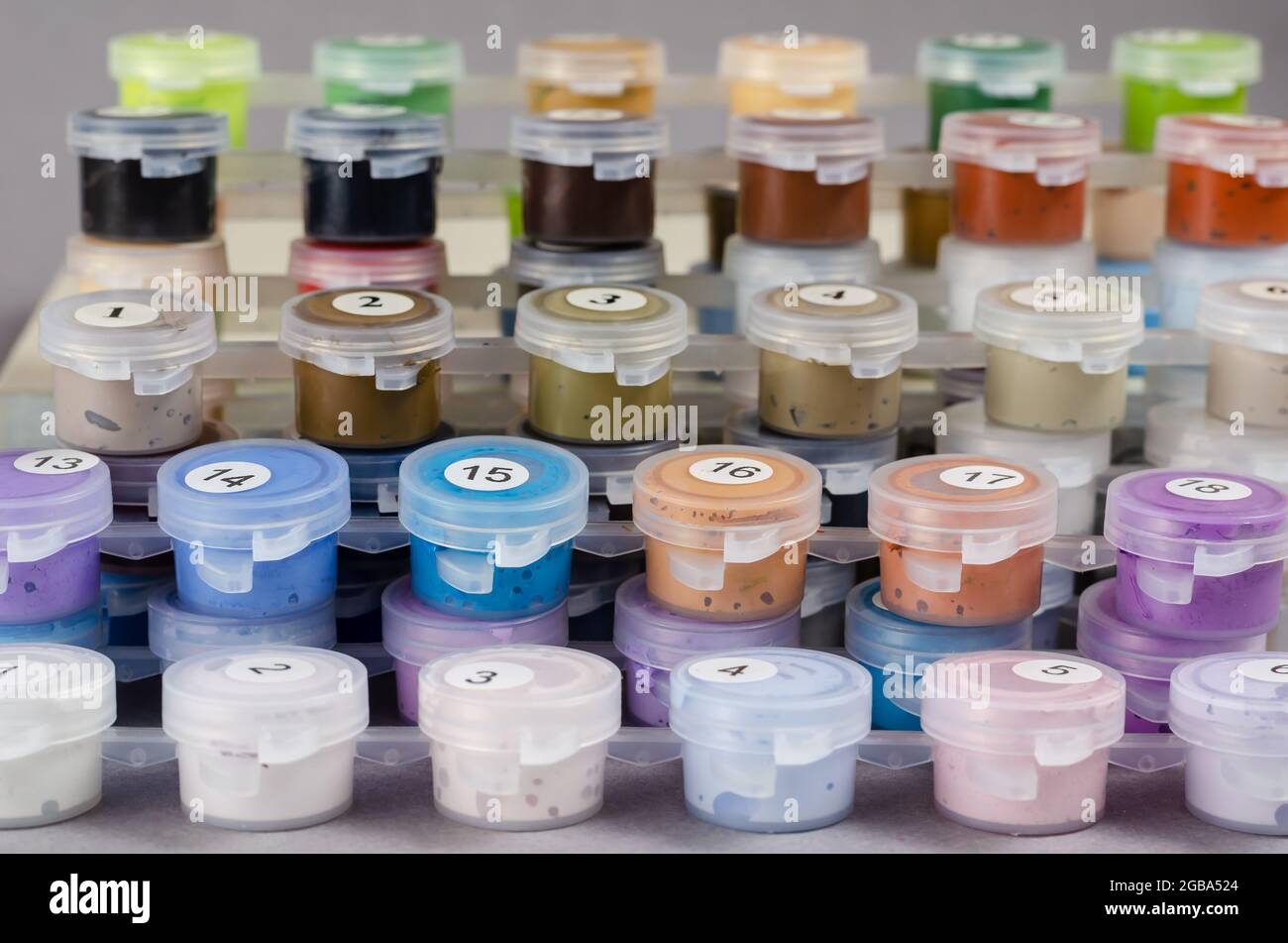 Artist, creativity, teaching drawing concept. Composition with Numbered ...