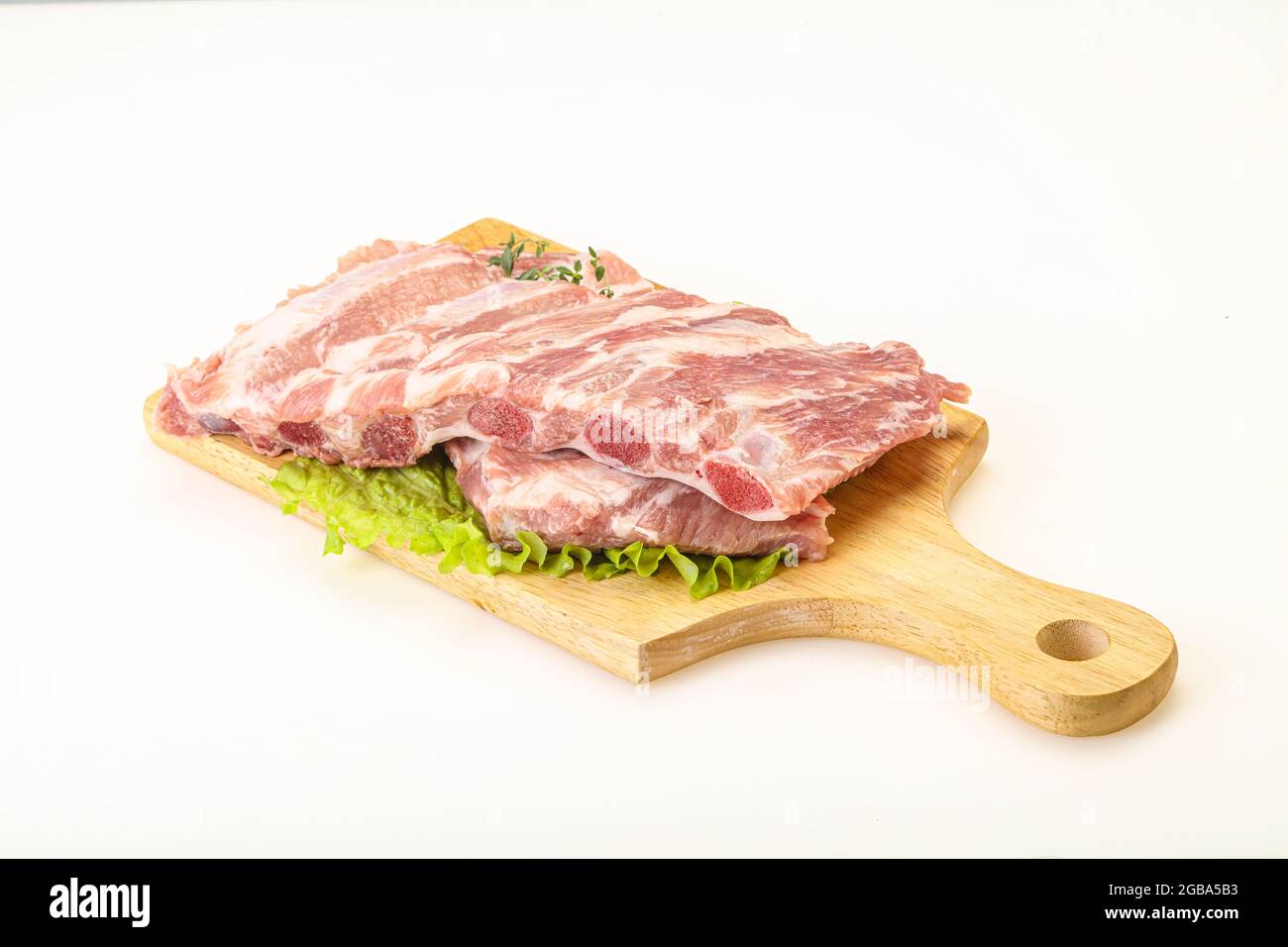 Raw pork ribs meat for cooking Stock Photo - Alamy