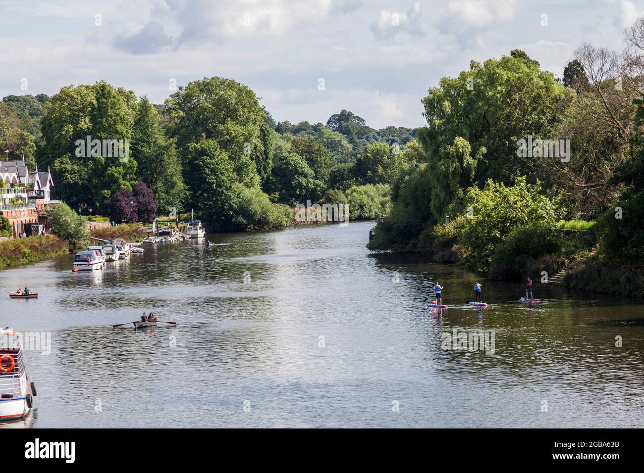 The riverside at Richmond upon Thames, Surrey,England,UK Stock Photo ...