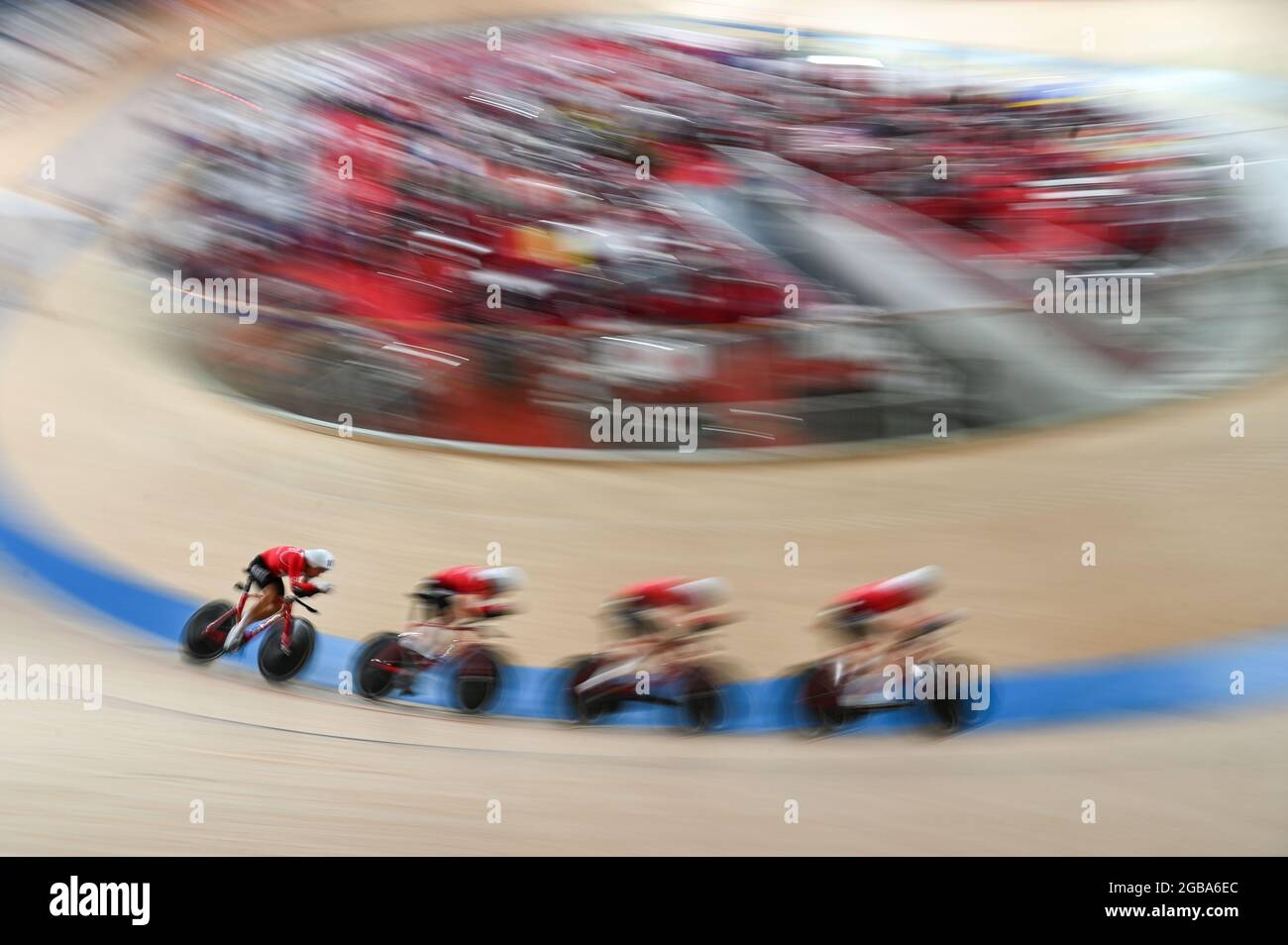 Izu, Japan. 02nd Aug, 2021. Cycling: Olympics, track cycling, team ...