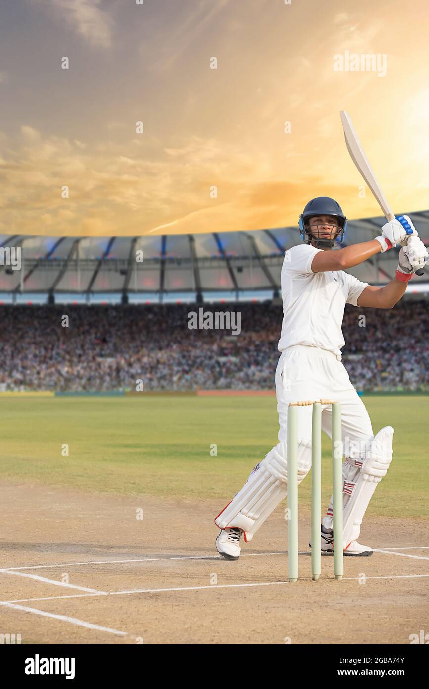 Full length cricketer cricketers cricket hi-res stock photography and ...