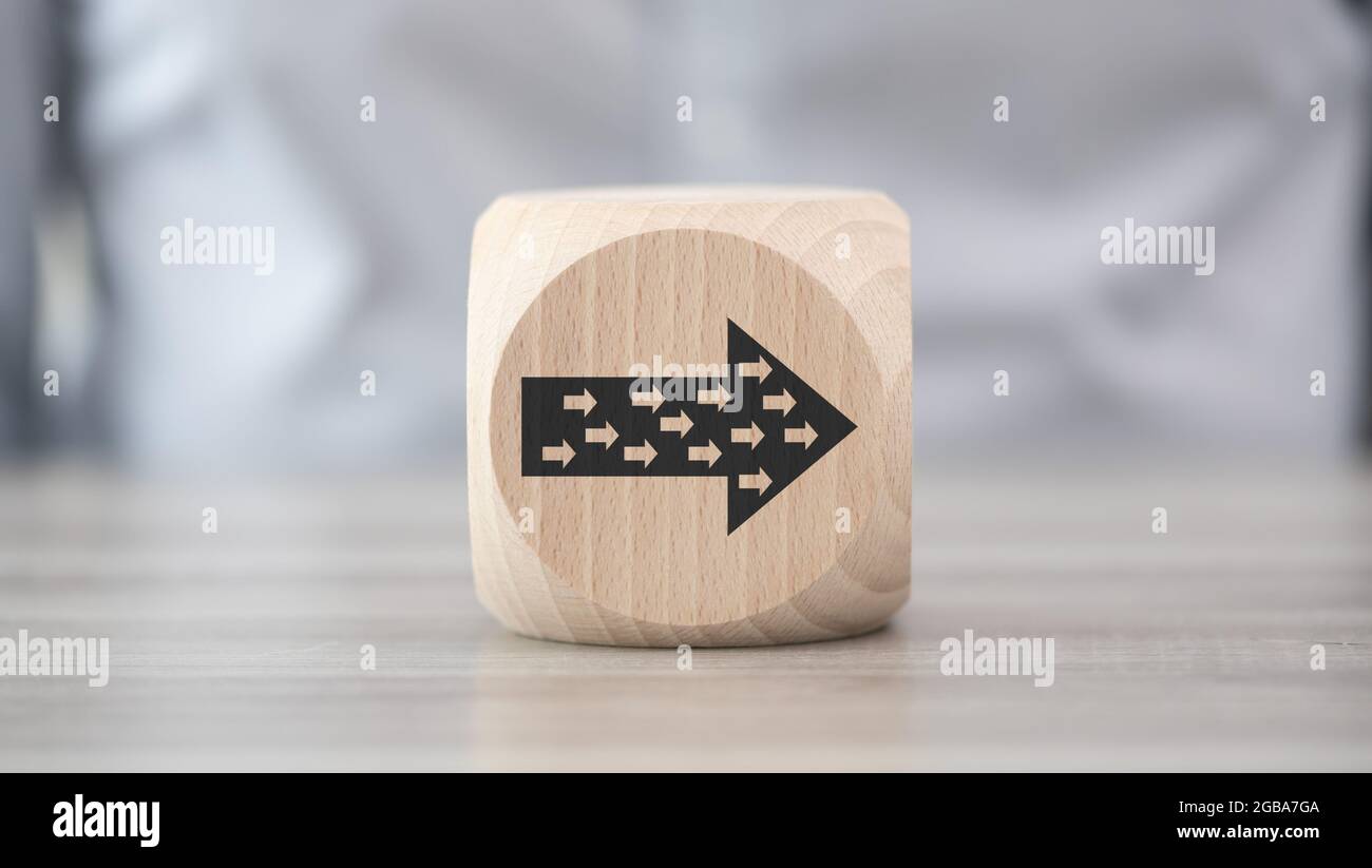 Wooden block with symbol of influencer concept Stock Photo - Alamy