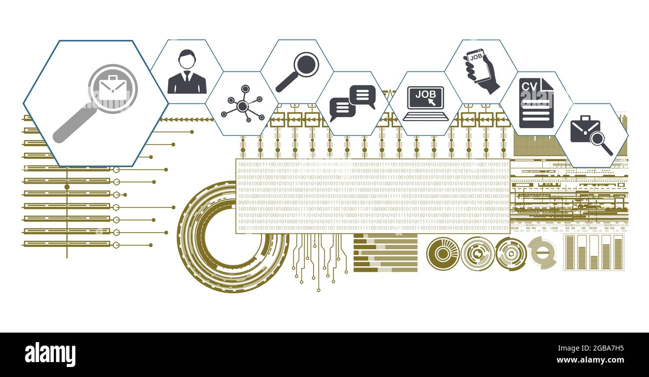 Job search interface Cut Out Stock Images & Pictures - Alamy