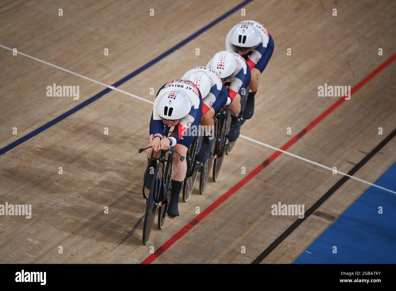 Izu, Japan. 03rd Aug, 2021. Cycling/Track: Olympics, preliminaries ...