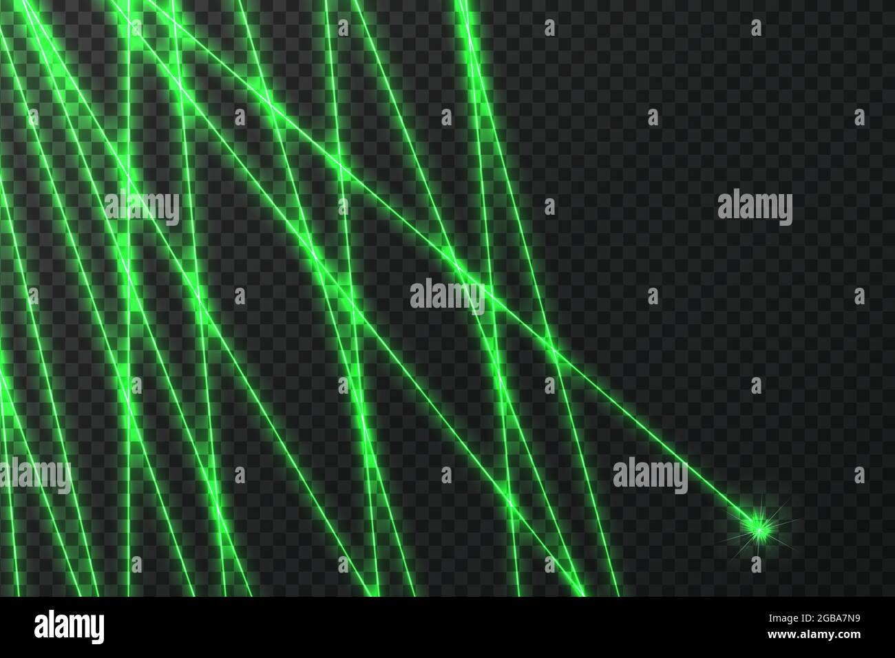 Art design shine light ray.Laser field.Intersecting glowing laser ...