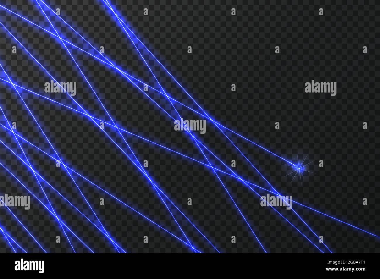 Art design shine light ray.Laser field.Intersecting glowing laser ...