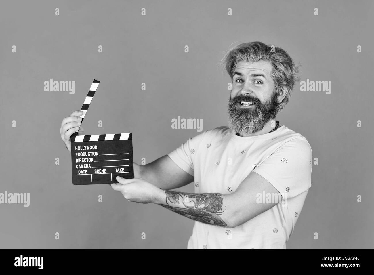 Professional film maker Black and White Stock Photos & Images - Alamy