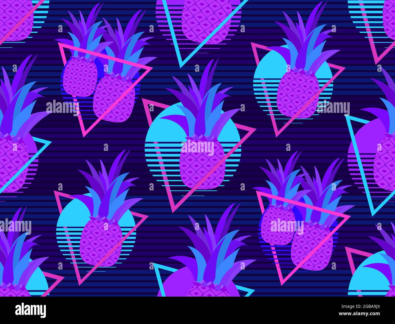 Sunset silhouette 1980s Stock Vector Images - Alamy