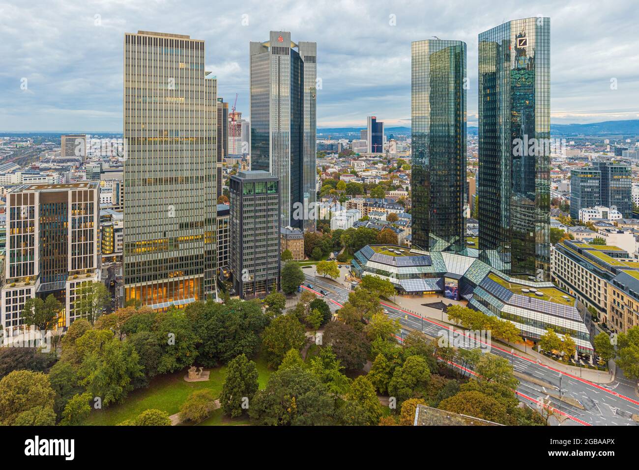 FRANKFURT AM MAIN, GERMANY, OCTOBER 10, 2020: The headquarters of ...