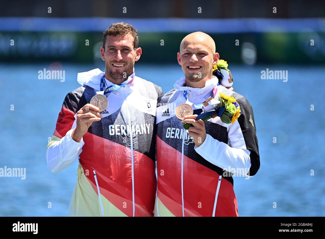 Sebastian BRENDEL/Tim HECKER (GER), award ceremony with medal, bronze ...